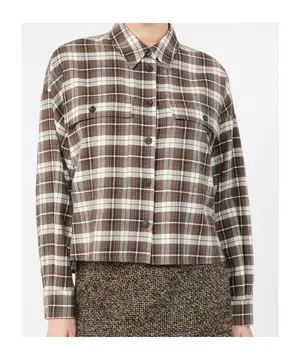 Max Mara Checked Flannel Shirt
