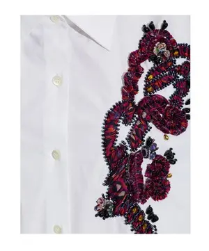 Dries Van Noten Embroidered Cocoon Shirt