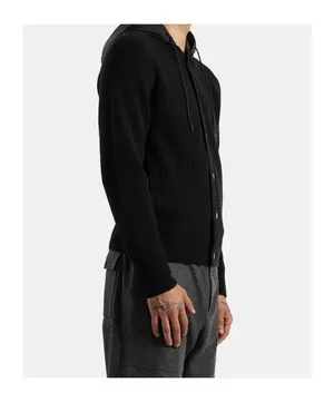 Moncler Hooded Cardigan With Snap-button Closure