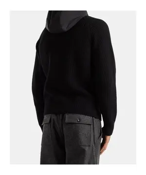 Moncler Hooded Cardigan With Snap-button Closure