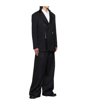 Simone Rocha Double-breasted Suit Jacket With Vents At The Hem