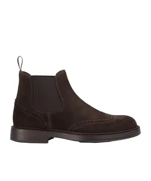 DOUCAL'S Round Toe Ankle Boots - Black