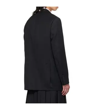 Simone Rocha Double Breasted Grommet Ring Hem Slice Suit Jacket