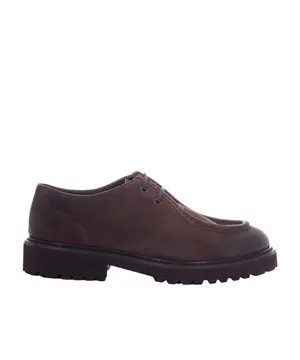 DOUCAL'S Round-toe Lace-up Loafers