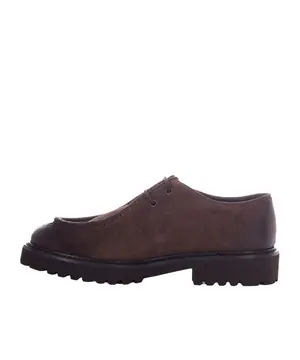 DOUCAL'S Round-toe Lace-up Loafers