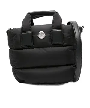 Moncler Logo Shoulder Bag - Black