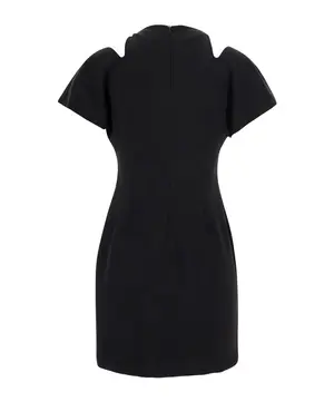Federica Tosi Short Draped-neck Dress