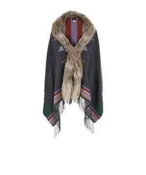 BAZAR DELUXE Navajo Trimmed Cape