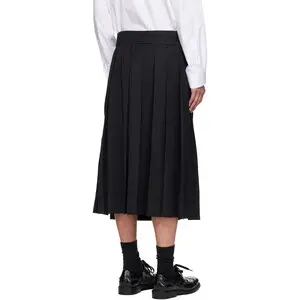 Simone Rocha Eyelet-embellished Pleated Midi Kilt