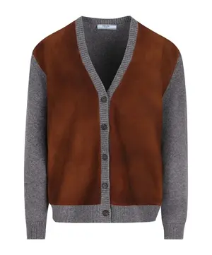 Prada Panelled Button-up Cardigan - No