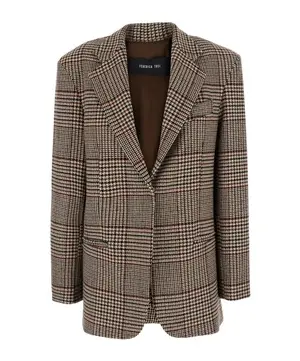 Federica Tosi Blended Welsh-style Suit Jacket - Multicolor