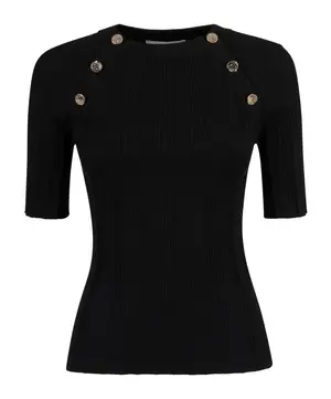 Sportmax Short-sleeved Top - Black