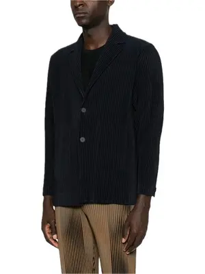 Issey Miyake Long-sleeve Lapel Collar Blazer - No