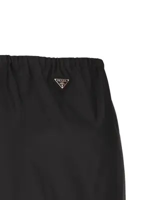 Prada Elastic Waist Midi Skirt