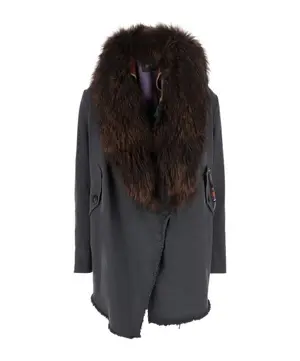 BAZAR DELUXE Frayed Coat - Grey