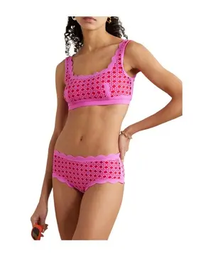 Marysia Spring Scalloped Laser-cut Bikini Briefs