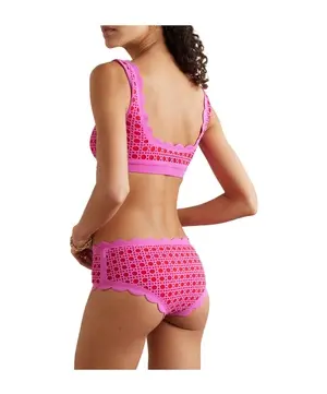 Marysia Spring Scalloped Laser-cut Bikini Briefs