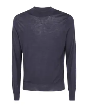 GRAN SASSO Long-sleeved Pullover - Black