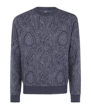 Etro Round Neck Sweater - Grey