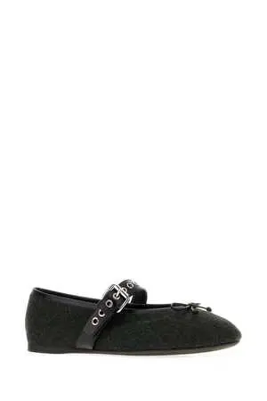 Miu Miu Round-toed Ballet Shoes