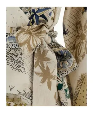 Momoni V-neck Printed Dress