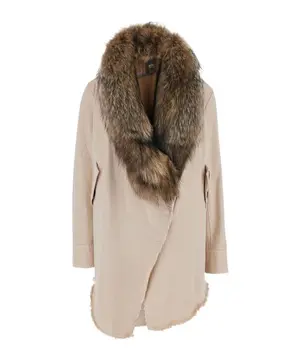 BAZAR DELUXE Frayed Coat - Beige