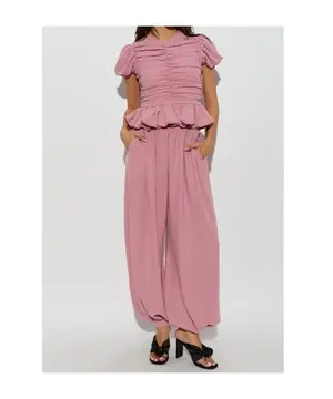 ROTATE BY BIRGER CHRISTENSEN Elastic-waist Casual Trousers