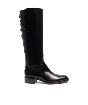 Sartore Round-toe Tall Boots - Black