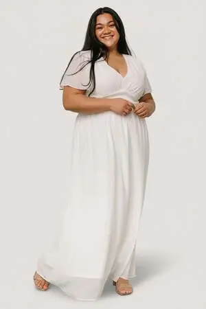 XH TEXTILES Birdie Maxi Dress White