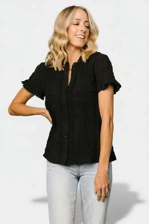 HAYDEN Zara Lace Top - Black
