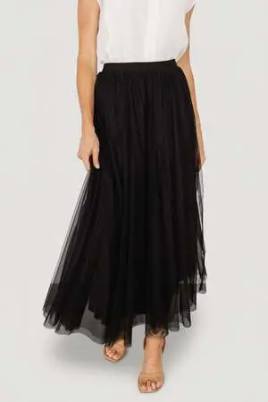 LISTICLE Mila Tulle Skirt - Black