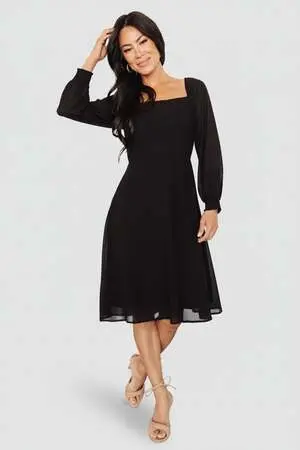 XH TEXTILES Elise Short Dress - Black