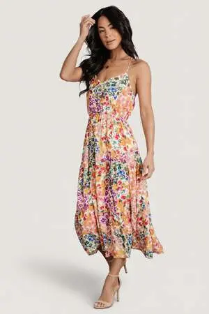 GILLI Coronado Midi Dress - Multi Floral