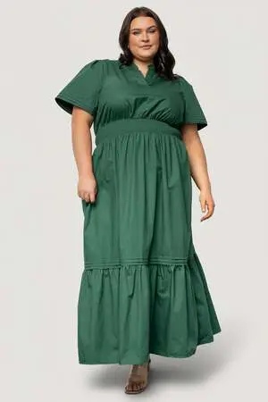 SUGAR LIPS Vera Maxi Dress - Emerald