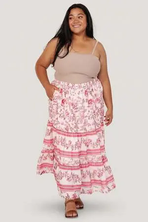POLAGRAM Meg Skirt - Blush Multi