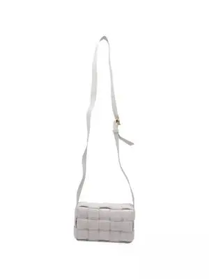 Bottega Veneta Cassette Intreccio Shoulder Bag - White