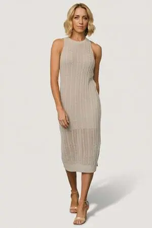 BESTSELLER Nalani Knit Tank Dress - Stone