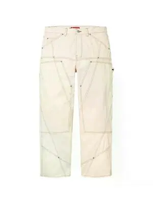 Supreme Contrast-stitch Double-knee Painter Jeans - Neutrals