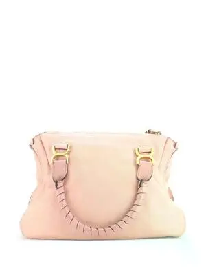Chloé Marcie Leather Shoulder Bag - Pink