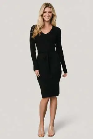 BESTSELLER Blayne Ribbed Midi Dress - Black