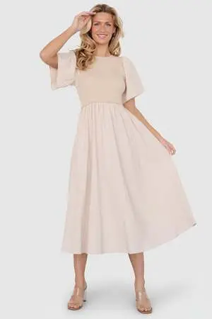 IN FEBRUARY Cici Sweater Dress - Natural