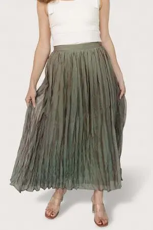 IN FEBRUARY Cyra Midi Skirt - Sage