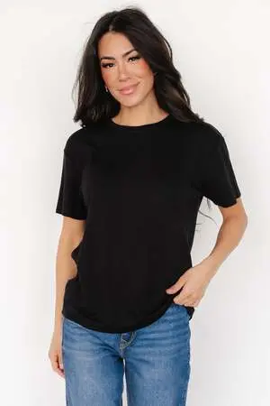 TEA N ROSE Elliot Relaxed Tee - Black