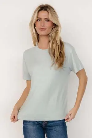 TEA N ROSE Elliot Relaxed Tee - Pale Mint
