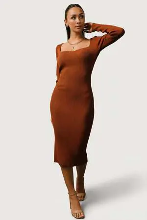 DO+BE Waldorf Ribbed Midi Dress