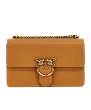 Pinko One Simply Classic Love Shoulder Bag - Brown