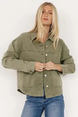 Women's Olive Denim Jackets