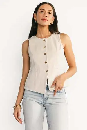 TEKSPARK Luz Denim Vest