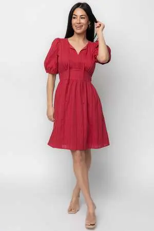 POLAGRAM Hayley Short Dress - Red