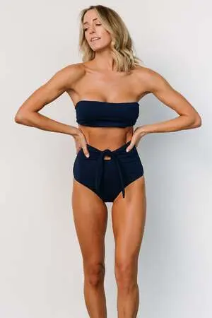 ENVYA Milos Bikini Top - Navy